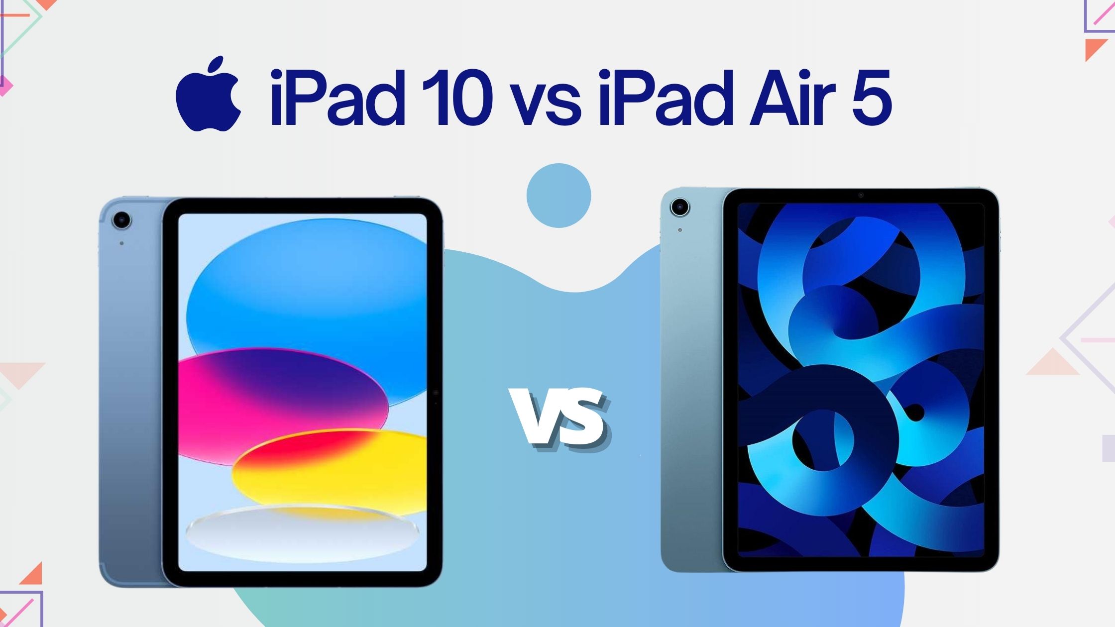 Comparação entre iPad 10 vs iPad Air 5: Qual é melhor?